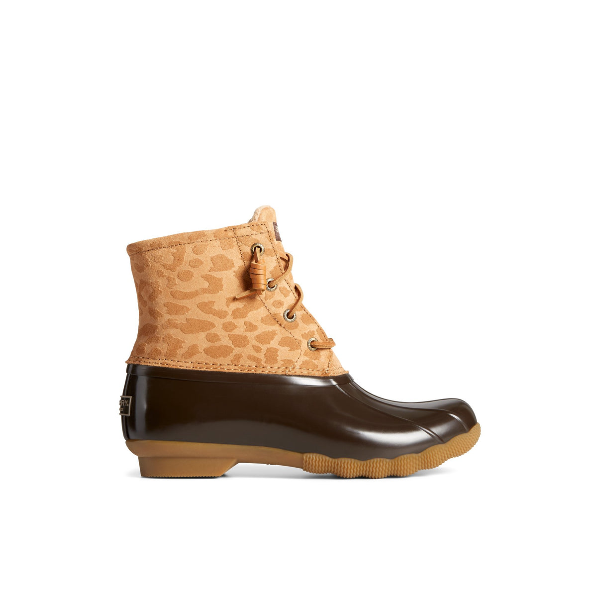 Saltwater™ Cheetah Duck Boot Medium Beige | Sperry