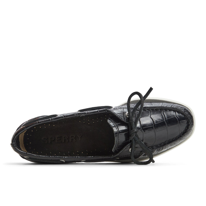 Authentic Original™ 1 Eye Boat Shoe Black | Sperry