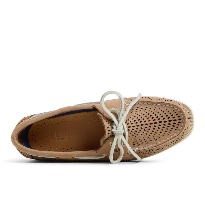 Authentic Original™ 2 Eye Perforated Boat Shoe Medium Beige | Sperry
