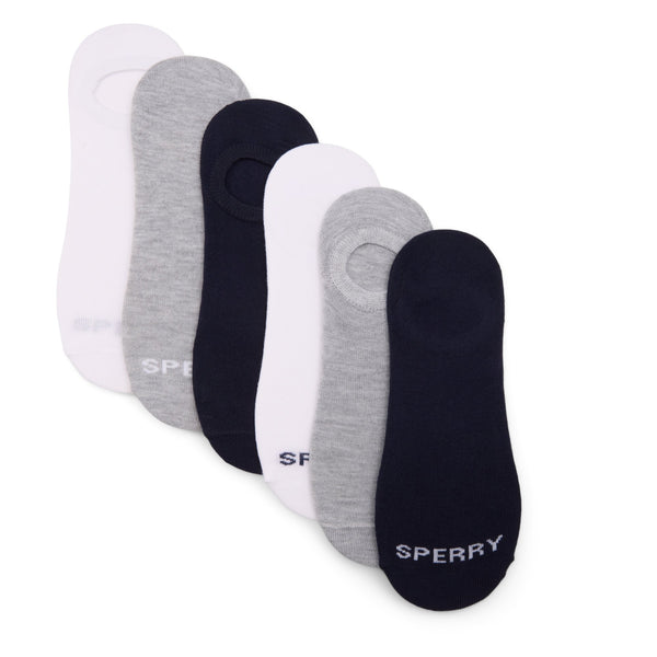 Mens 6-pack Liner Socks Navy Multi | Sperry